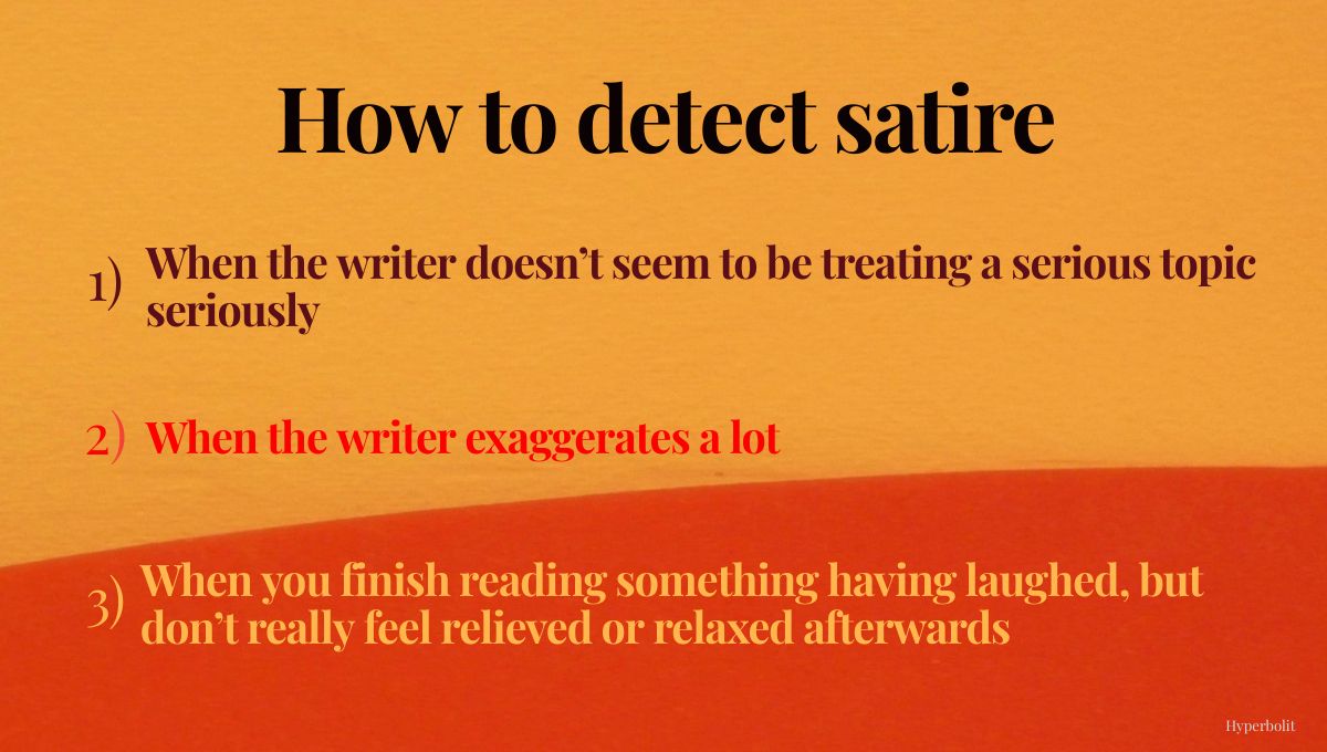 Too funny it hurts – 3 signs to help you detect satire – The Hyperbolit ...